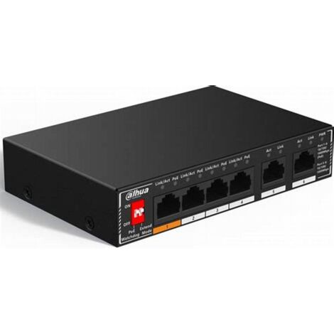 SG1006P – Unmanaged 6-Port Gigabit Switch (4 PoE + 2 Uplink)