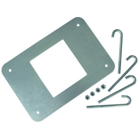 Verankerungsbasis Fundament mit Klammern für Barriere LBAR L-BAR NICE XBA17