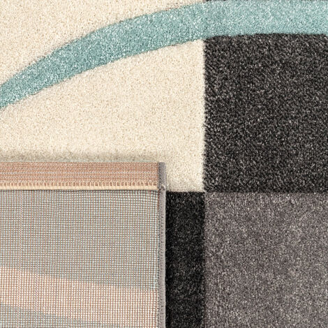 Paco Home Wohnzimmer Teppich In Modernen Pastell Farben, Karo Muster m ...