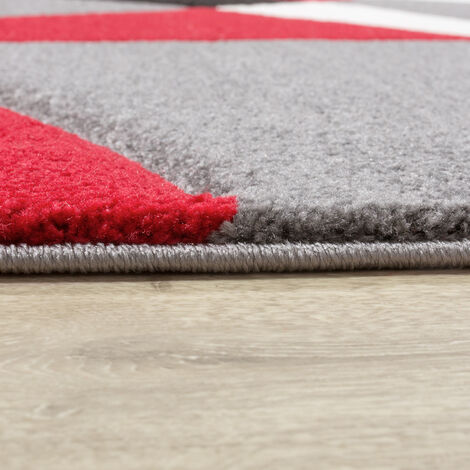 Paco Home Teppich Wohnzimmer Kurzflor Modern 3D Look Konturenschnitt ...