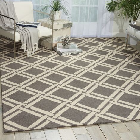 Linear LIN04 Grey Ivory 114cm x 175cm Rectangle