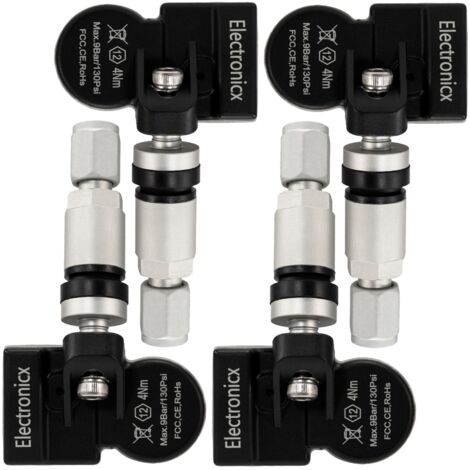 4x Reifendrucksensoren RDKS Sensoren Gummiventil für Nissan Interstar ...