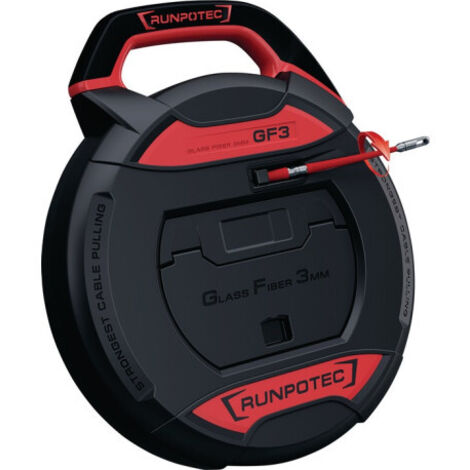 Tire-câble GF3 Bande-L.50m Courbe-R.38mm sans compteur RUNPOTEC