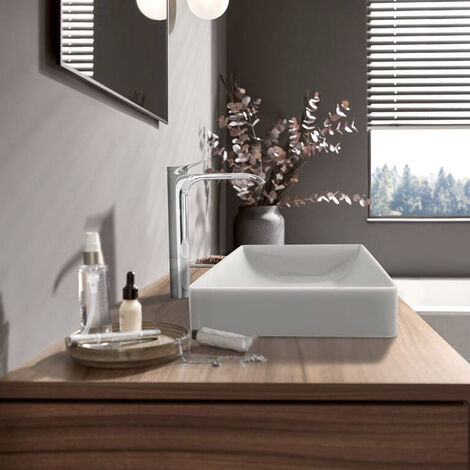 Hansgrohe Vivenis Raised Single lever basin mixer 250 for washbowls ...