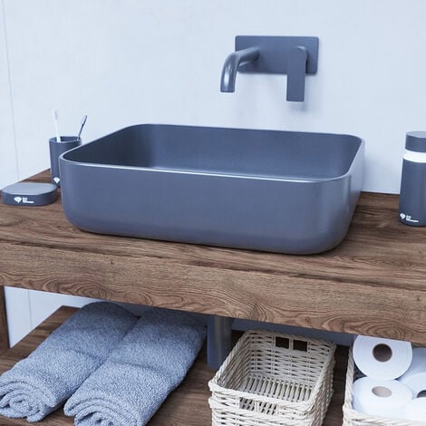 Egger Naturel Floating Basin Shelf 120x8x50 cm, Charleston Dark Oak ...