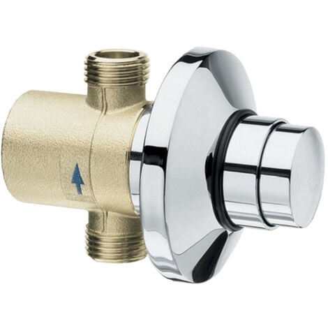 Silfra Urinal concealed flush valve with timer, Chrome (QK110)