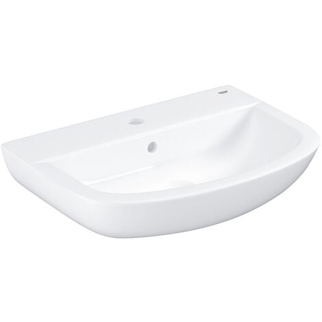 Grohe Set Wall-hung Basin in Vitreous China 55.3x38.6cm + Pop-Up Waste ...