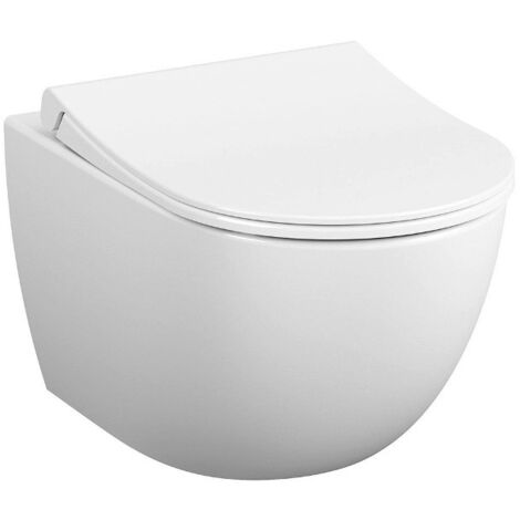 Vitra Toilet Pack V-Fix Frame + Sento Rimless Wall-Hung Toilet + Soft ...