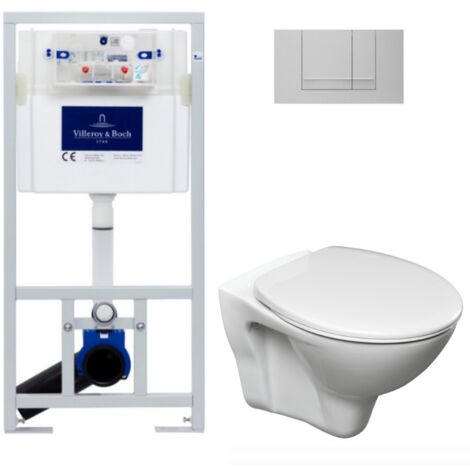 Villeroy & Boch Viconnect support frame + Cersanit S-line Pro toilet ...