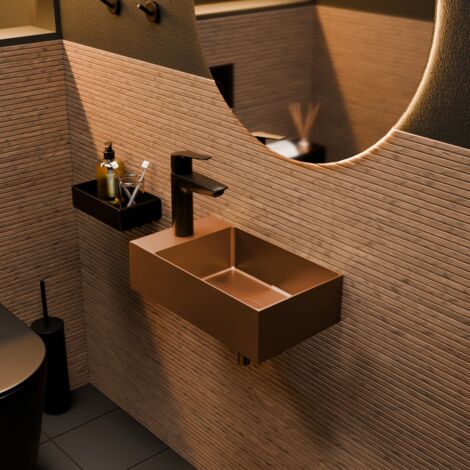 Ceramia Timeless Stainless Steel Hand Basin 304, 40x22x11cm, Brushed ...