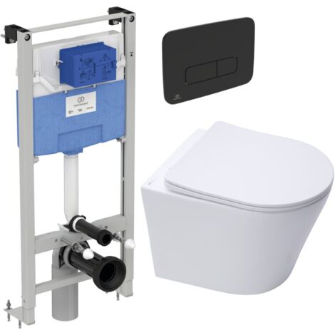 Ideal Standard WC Pack Freestanding Prosys Frame + Rimless SAT Toilet ...
