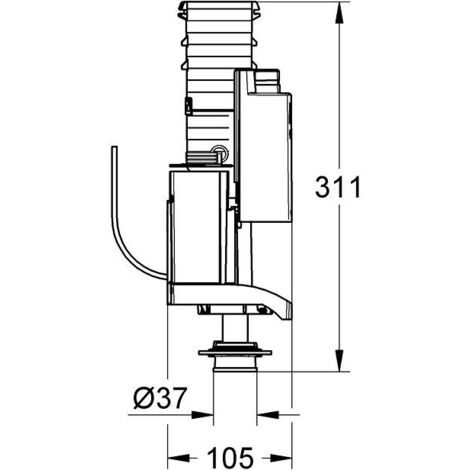 Grohe Dual Flush discharge valve AV1 (42320000)