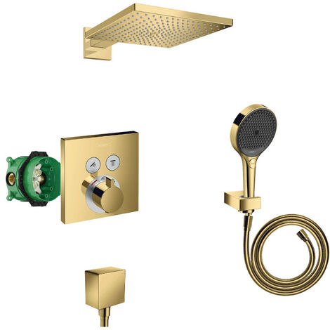 Hansgrohe ShowerSelect Shower set with Thermostatic mixer + Concealed ...