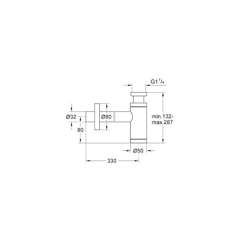 Grohe Bottle trap, 1 1/4' (28912000)