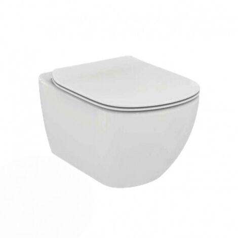 Ideal Standard TESI - AquaBlade rimless toilet bowl + ultra-thin seat ...