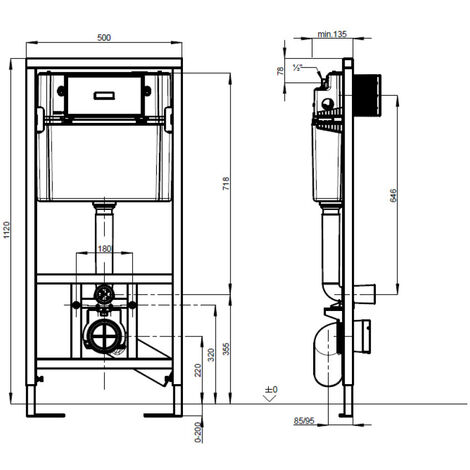 Villeroy & Boch WC Frame + Ideal Standard TESI AquaBlade Rimless WC ...
