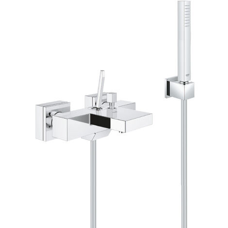 Grohe Bath/shower set Waterfall single lever mixer + 1-jet Stick hand ...