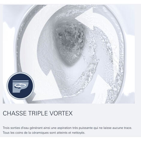 Grohe Euro Ceramic Wall mounted toilet bowl, alpine white + softclose ...