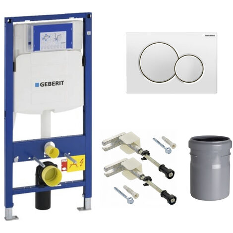 Geberit Set Duofix UP320 Support frame + Sigma01 White flush plate ...
