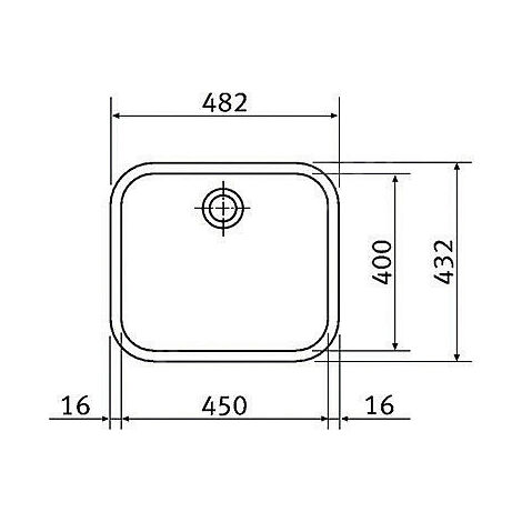 Franke Galassia GAX 110-45 Undermount Kitchen Sink (GAX110-45)