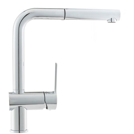 Paffoni Vallone Kitchen mixer with pull out spray, chrome (RIN185)