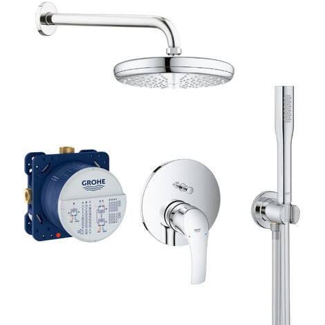 Grohe Eurosmart Shower Set all in 1 with Head Shower 21cm + Hand Shower ...