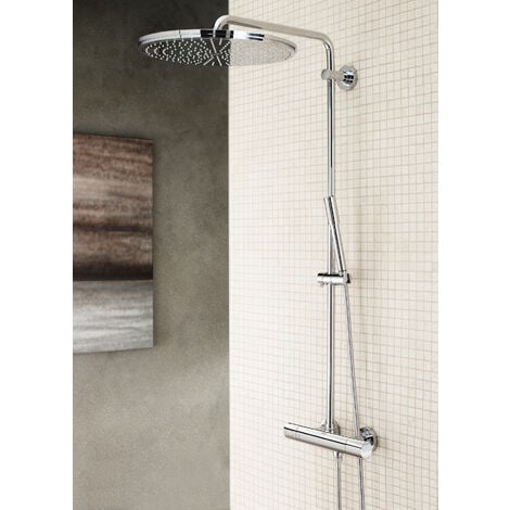 Grohe Set Rainshower System 400 Shower system with thermostat for wall ...