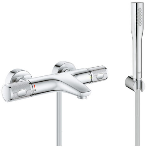 Grohe Bath/shower set Precision Feel thermostatic mixer + Euphoria ...
