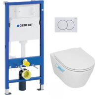 Geberit Toilet Pack Duofix UP100 Frame + Serel SP26 Rimless Toilet ...
