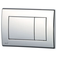 Alca Flush plate for wall-hung toilets, Chrome polished (m271)