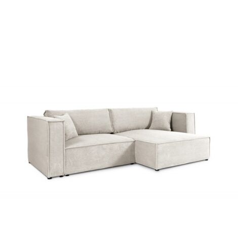 Canapé d'angle convertible MONIYA L Beige