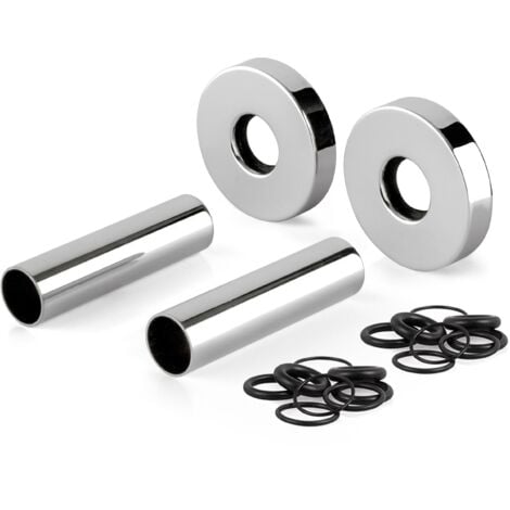 Kit cache-tuyau avec rosace en laiton chromé APM 061TA.70 Chromé