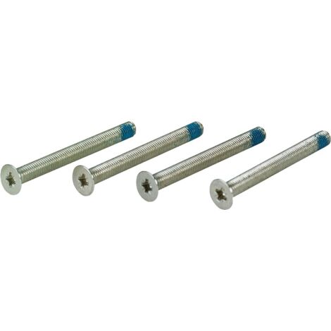 Set di viti per spessore porta 65-90mm, nichelate, M4x75mm