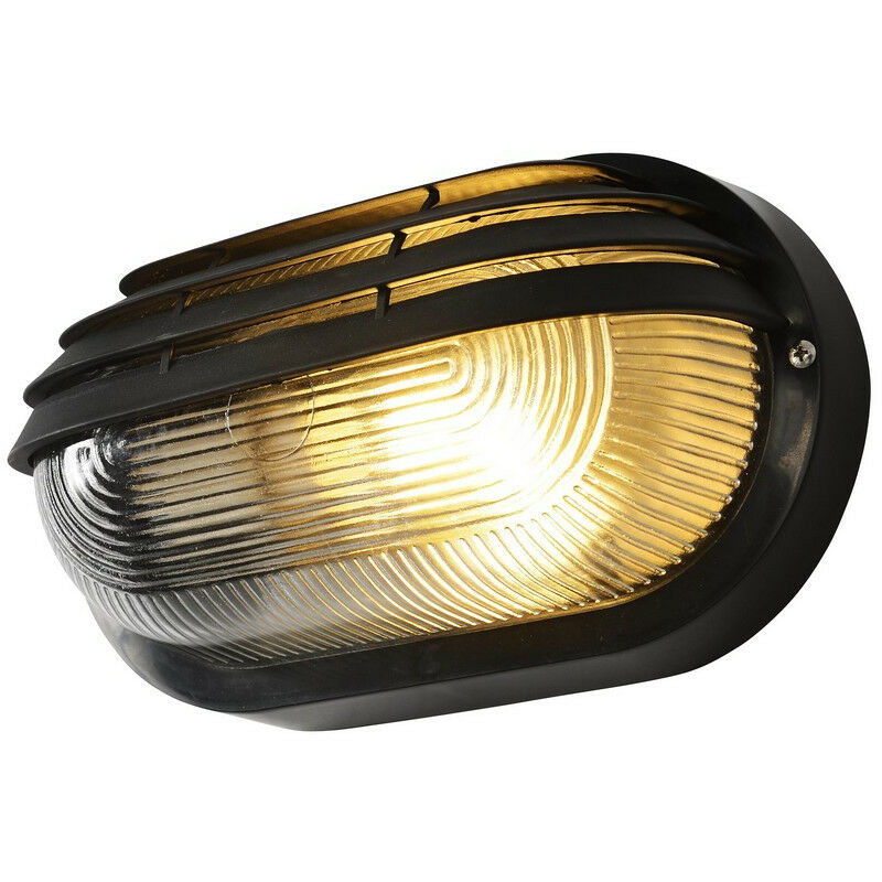 Forum Puck Aplique Exterior Mamparas Negro IP44