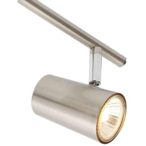 Forum Harvey Foco de Techo 4 Luces Barra Níquel Satinado