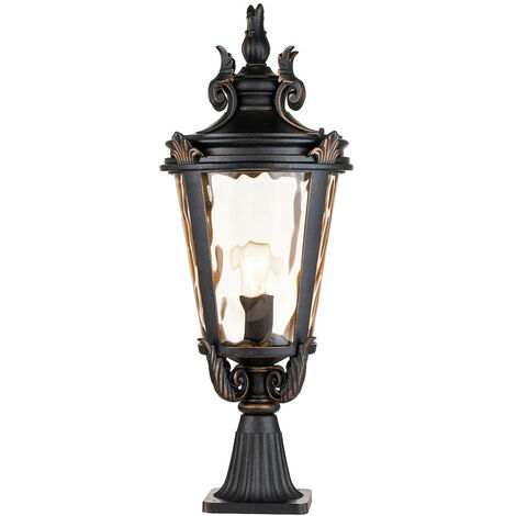 Elstead Baltimore - 1 Linterna de pedestal grande para exteriores ...