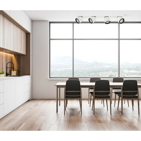 Italux Nuora Foco de techo doble moderno de 4 luces, GU10