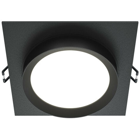 Maytoni Hoop Downlight Empotrable Cuadrado Negro GX53