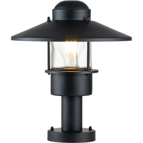 Elstead Klampenborg Utomhussockelljus Svart, IP44