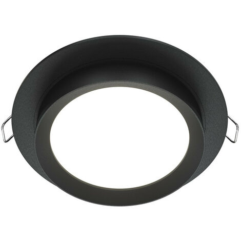 Maytoni Hoop Rundes Einbau-Downlight Schwarz GX53