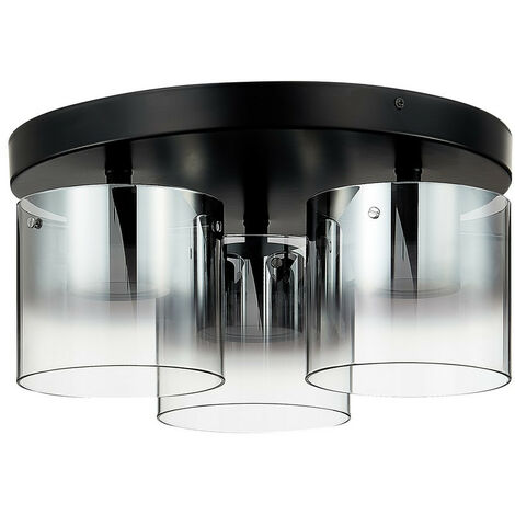 Spring Lighting Contemporary LED Shade Cluster Ceiling 5 Light Schwarz ...