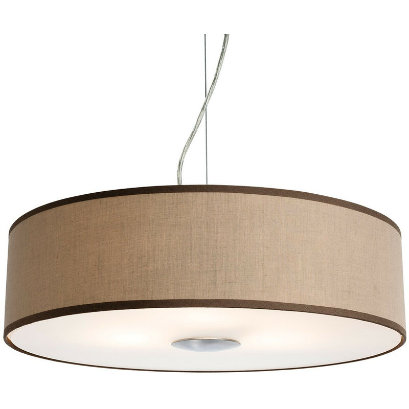 Firstlight Madison - Lampada a sospensione rotonda a 3 luci tortora ...