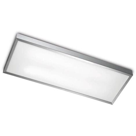 Leds-C4 - 2 plafoniera rettangolare leggera in alluminio