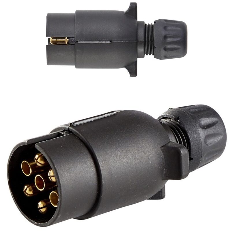 Metall-Anhängerstecker 7-polig (MALE, 000508)