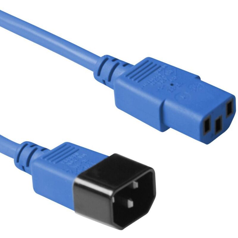 Microconnect PE1413B3 cable de transmission Blue 3 m C13 coupler C14 ...