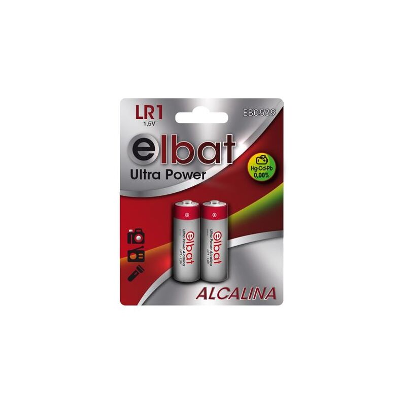 Elbat 2er Pack lr1 Alkaline-Batterien - Farbe verschiedene
