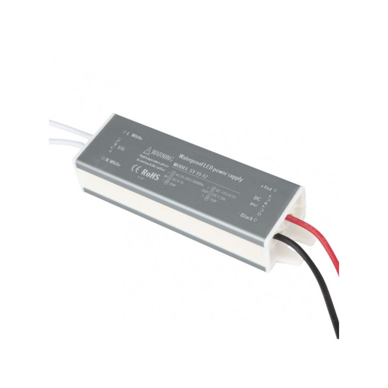 Wasserdichter Transformator 15w 12v ip68 2x3x10,5 cm Band led freya