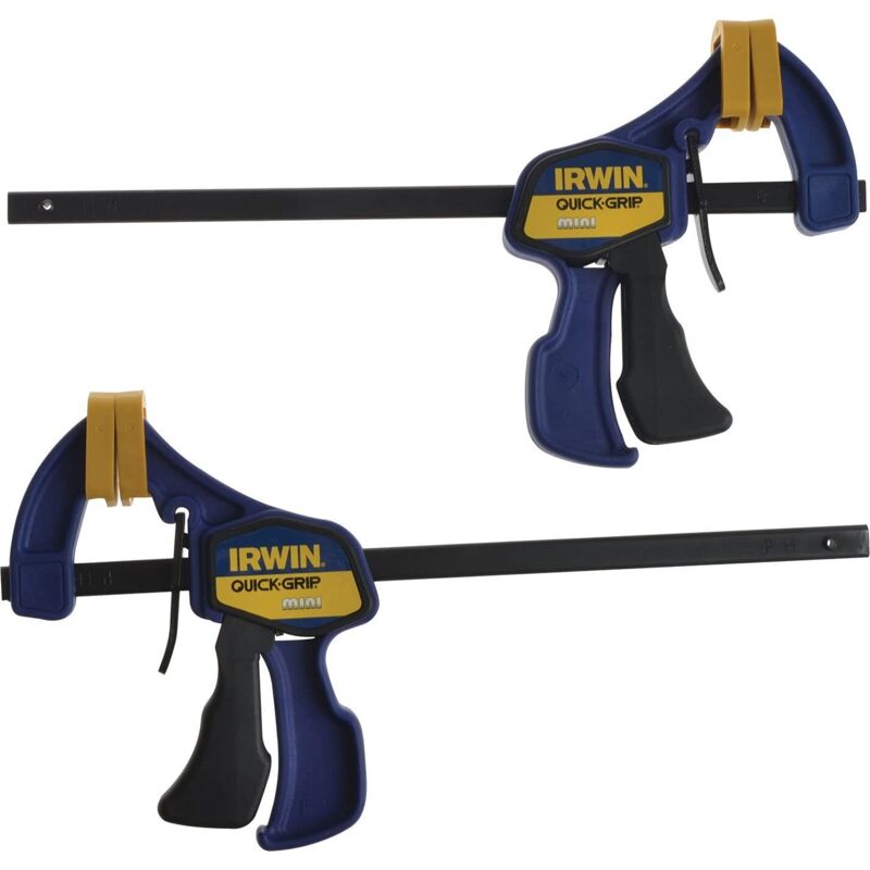 Quick-Grip Irwin 53006 Klemme de bar (kleine Größe), 100 mm, Set de 2 ...