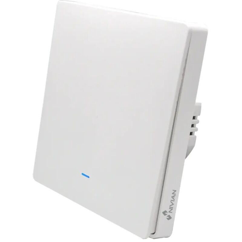 Smart Wall Switch De 1 Linie Nivian Nvs-wallswitch-101easy-wr