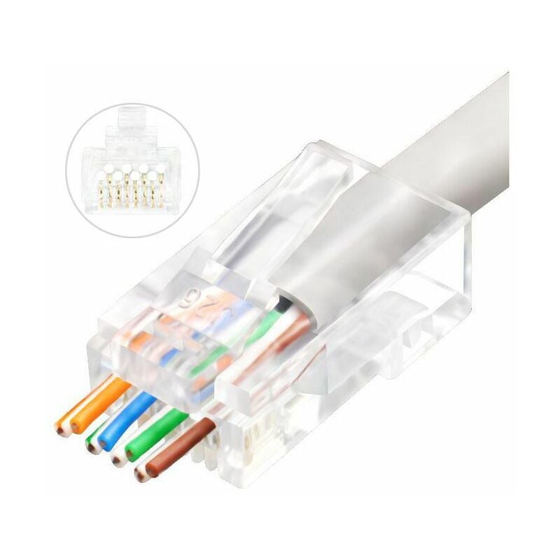 EZ-Stecker RJ45 8P8C CAT6 Modular EZ-Stecker